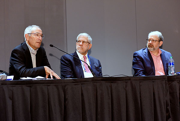 Former NIMH directors Thomas Insel, M.D., (left) and Steven Hyman, M.D ...